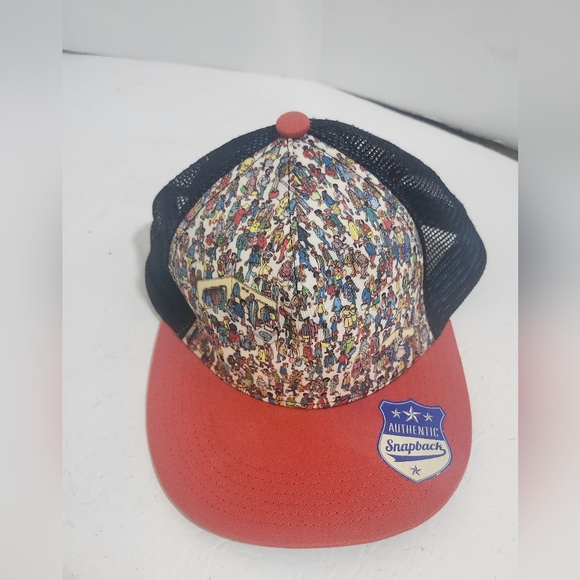 Accessories | New With Tags Nwt Wheres Waldo Trucker Snapback Graphic ...